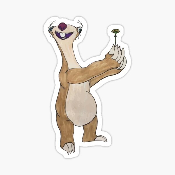 "Sid with Dandelion" Sticker for Sale by GeneralAladeen | Redbubble