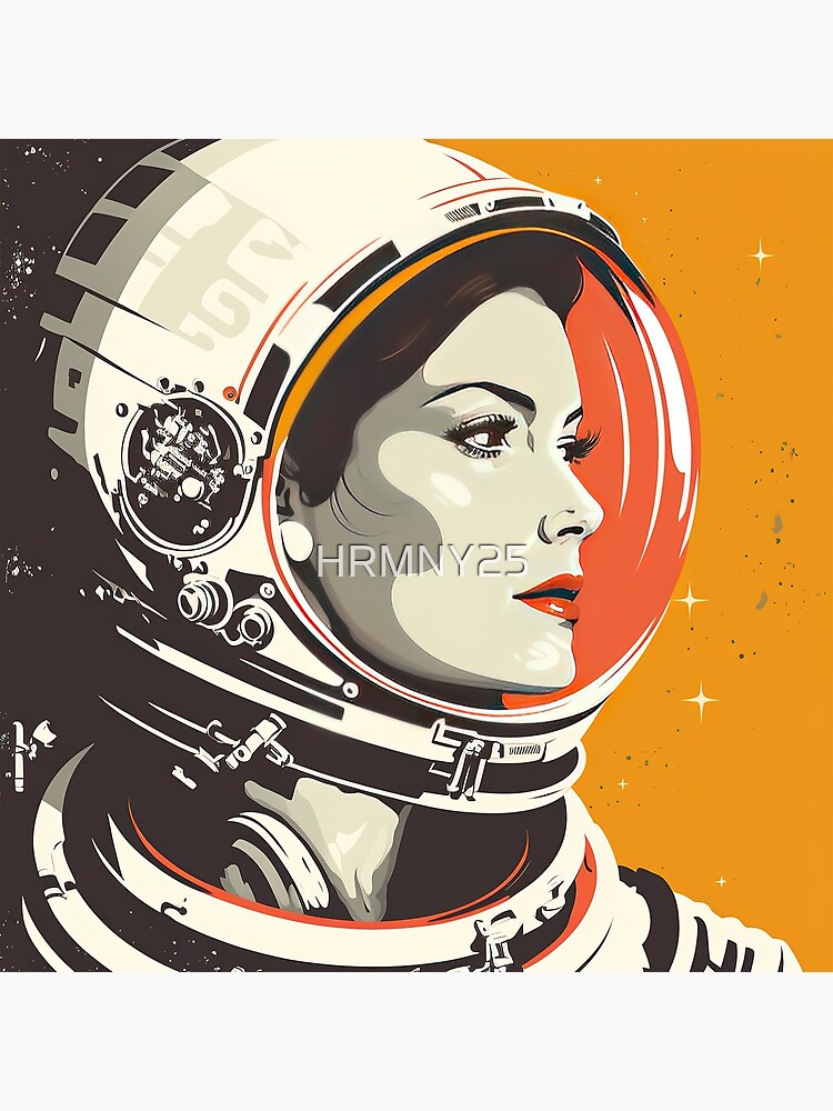 "Astronaut Women Pop Art Space Nasa Retro Rainbow" Poster for Sale by ...