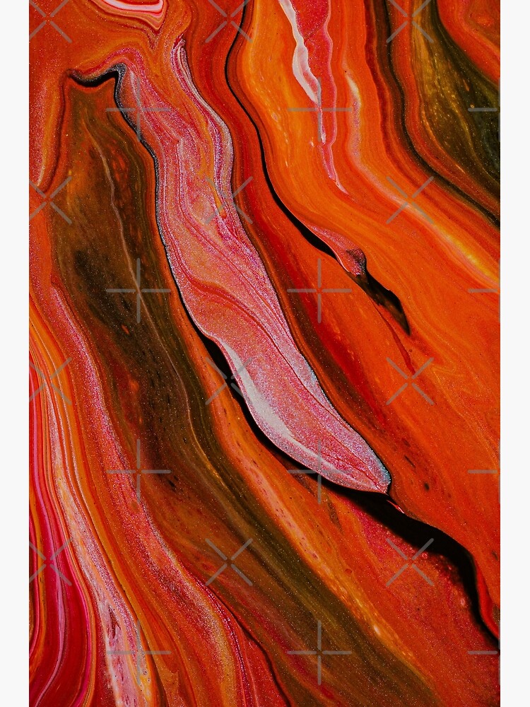 "Lava flow in different shades of red" Poster for Sale by pASob-dESIGN ...