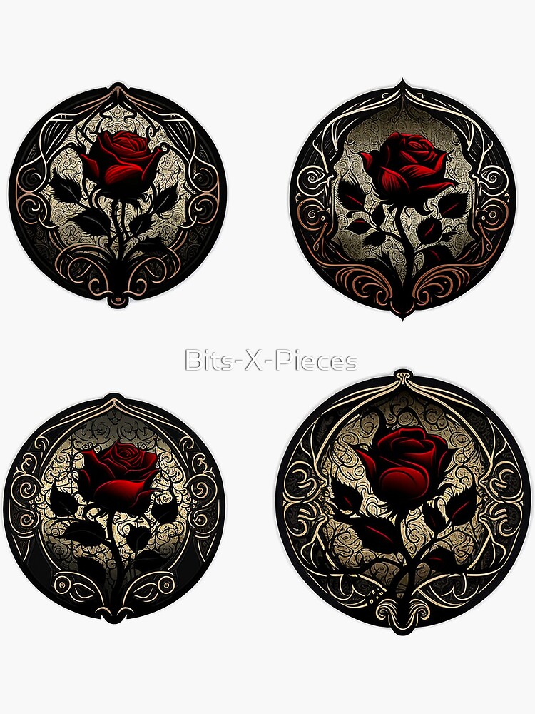 "Gothic Rose Pattern Dark and Edgy Designs for Gothic Enthusiasts ...