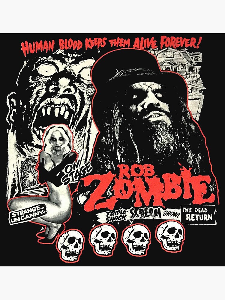 "Top Rob Zombie" Sticker for Sale by mconichiel0 | Redbubble