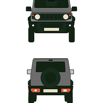 "Grey Jimny Back and Front Stickers" Sticker for Sale by stoicjimny ...