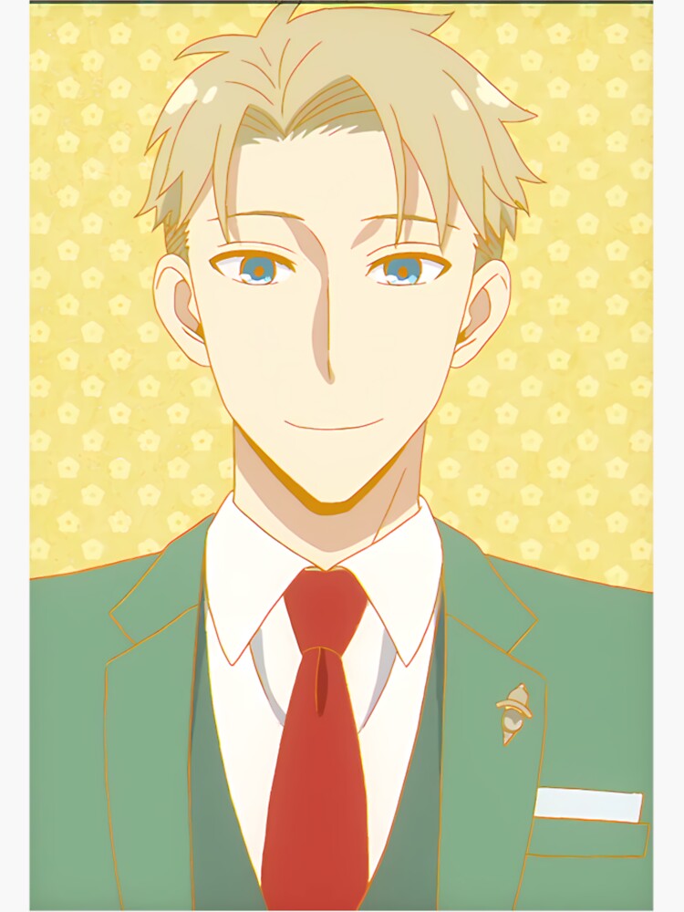 "Spy x Family - Loid " Sticker for Sale by Anticarnistqaz | Redbubble