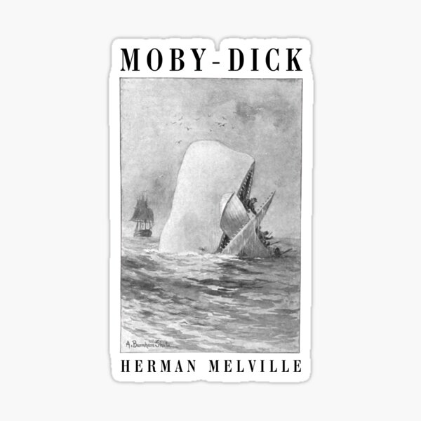 "Moby Dick by Herman Melville" Sticker for Sale by CastlesClassics ...
