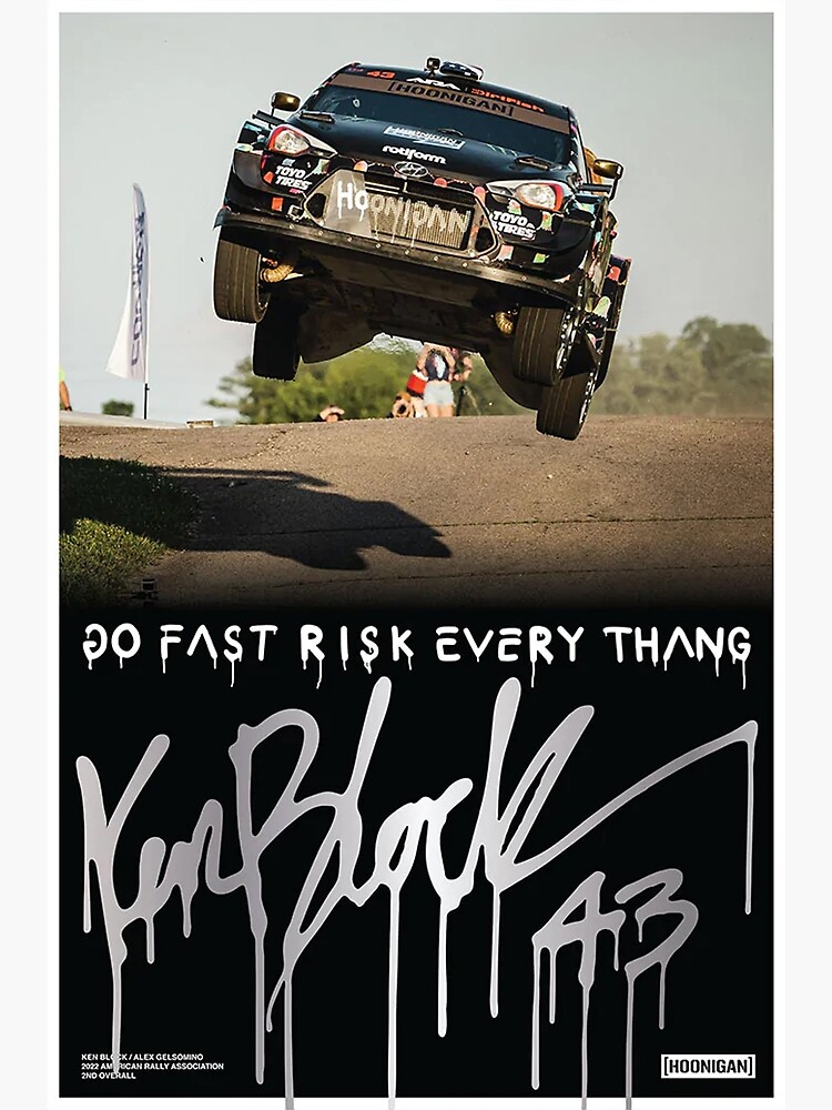 "go fast Ken Block" Poster for Sale by kardecozy | Redbubble