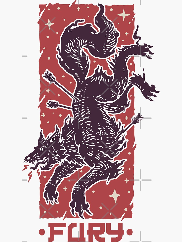 "Dire Wolf Fury" Sticker for Sale by Vendetta-art | Redbubble