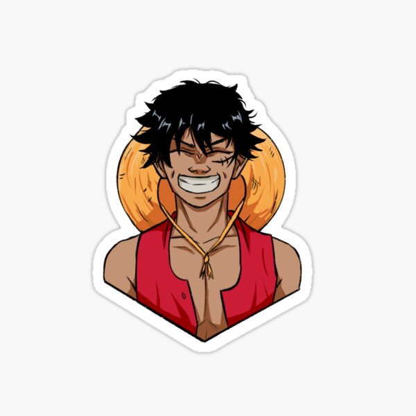 "Luffy" Sticker for Sale by sariahjimenez | Redbubble