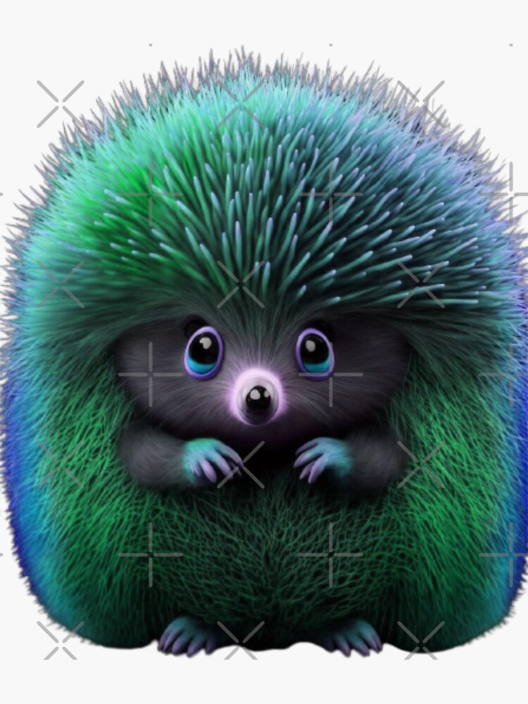 "Hedgehog Sticker" Sticker for Sale by Teetans | Redbubble