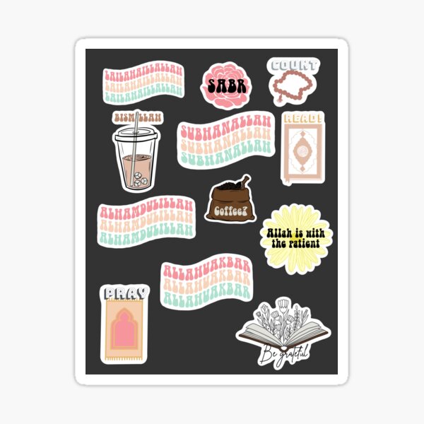 "Islamic sticker sheet, aesthetic muskim stickers" Sticker for Sale by ...