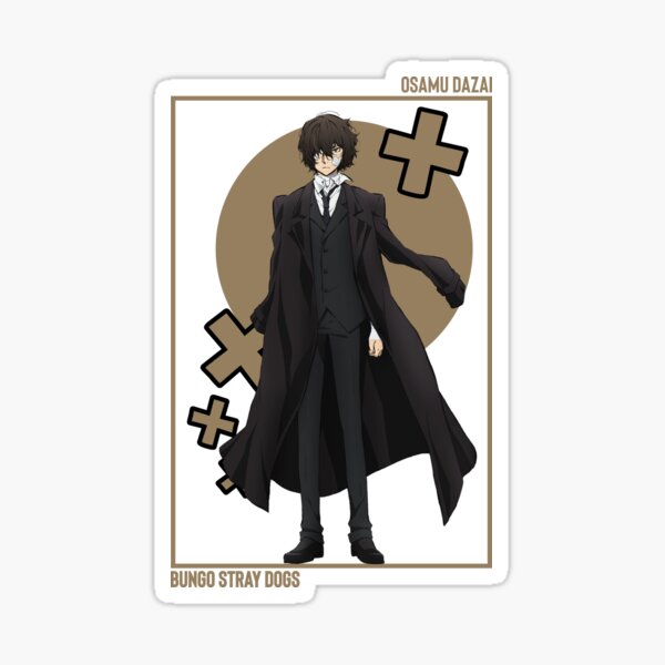 "Osamu Dazai" Sticker for Sale by AH1Design | Redbubble