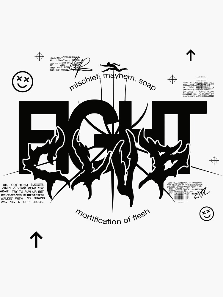 "Fight Club 1999 - alt logo" Sticker for Sale by neukrk | Redbubble