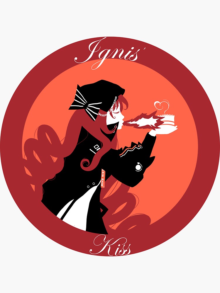 "Path to Nowhere: Ignis' Kiss" Sticker for Sale by Kitten4u | Redbubble