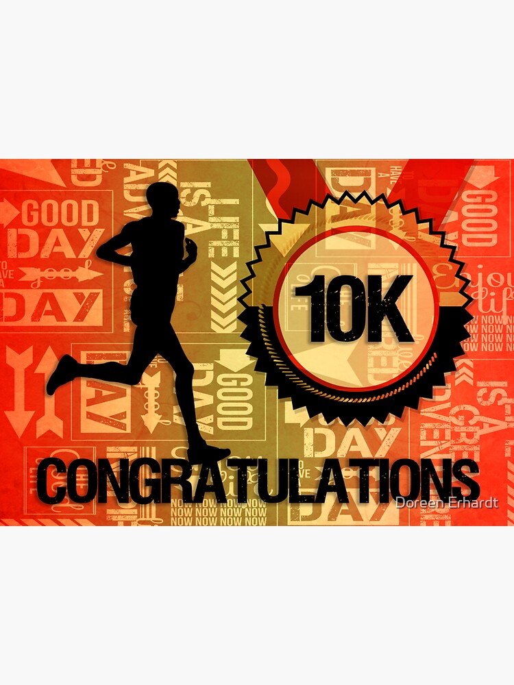"MALE Runner 10K Run Sports Theme " Sticker by SalonOfArt | Redbubble