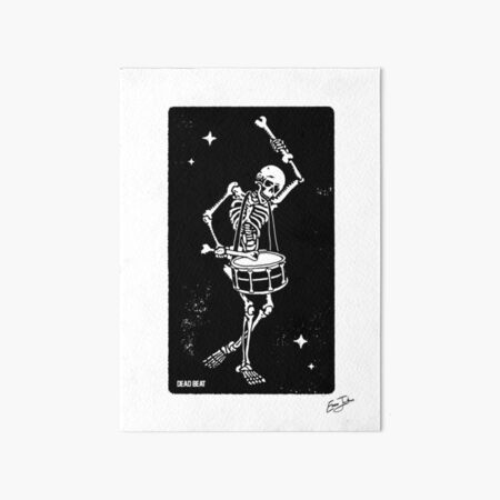 "The Deadbeat Skeleton Print" Art Board Print for Sale by Emma Jackson ...
