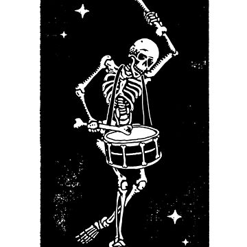 "The Deadbeat Skeleton Print" Art Board Print for Sale by Emma Jackson ...
