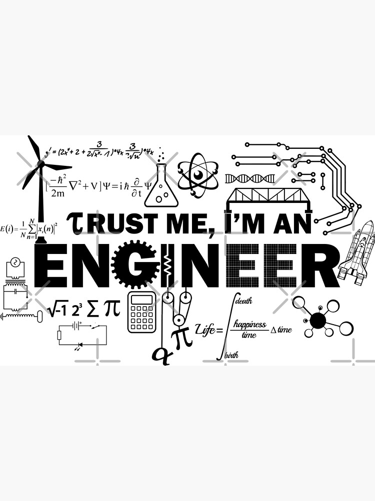 "Engineer Humor" Poster for Sale by lolotees | Redbubble
