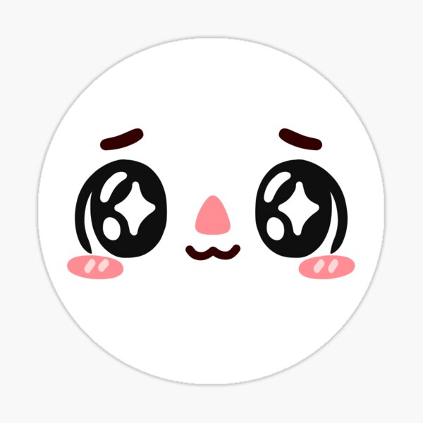 "Cute face" Sticker for Sale by Xandercases | Redbubble