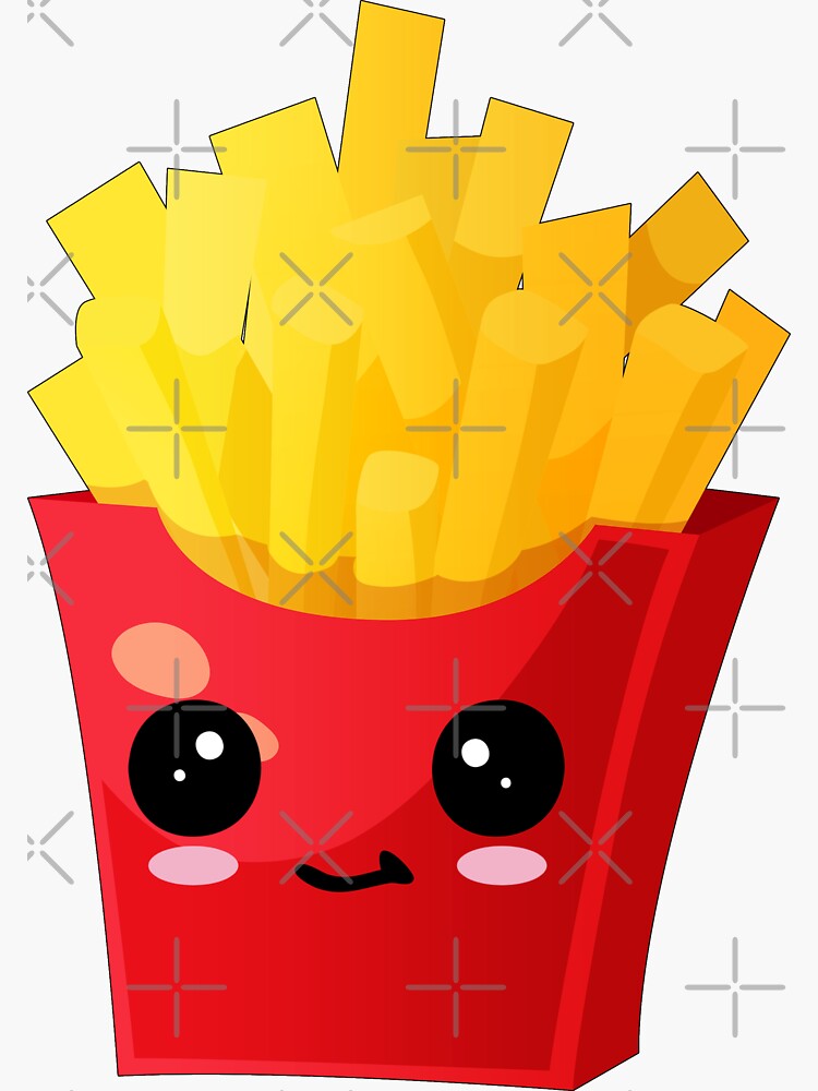 "Cute Fries" Sticker for Sale by wherestarsfall | Redbubble