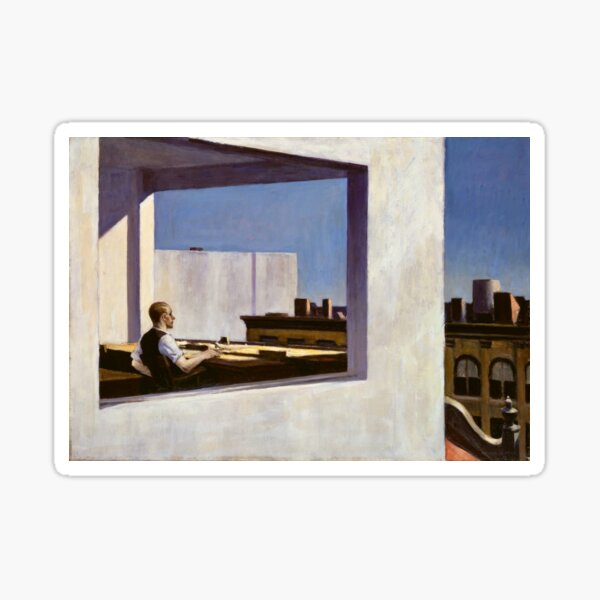 "Office in a Small City by Edward Hopper (1953). American Social ...