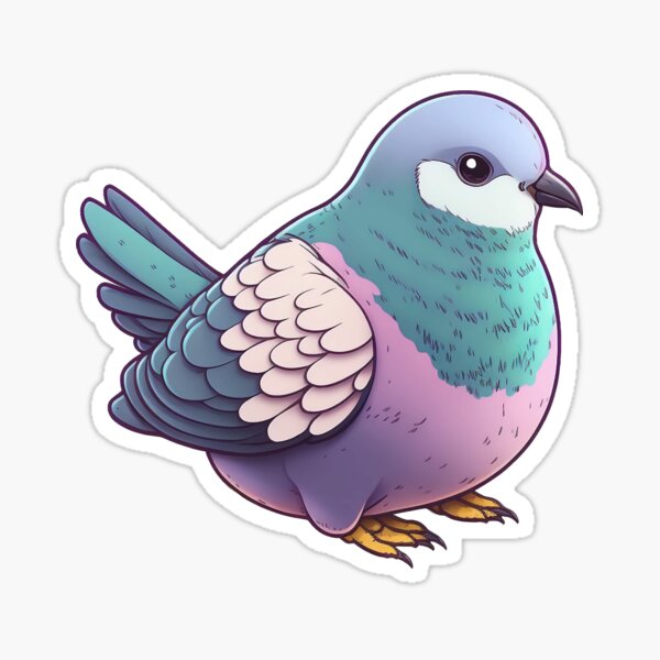 "Beautiful Colorful Pigeon" Sticker for Sale by CutePlanetEarth | Redbubble