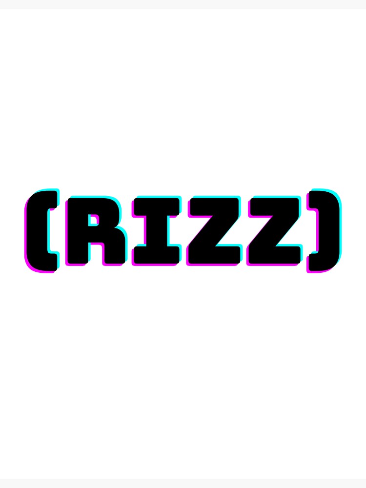 "Rizz " Sticker for Sale by electricmonkey | Redbubble