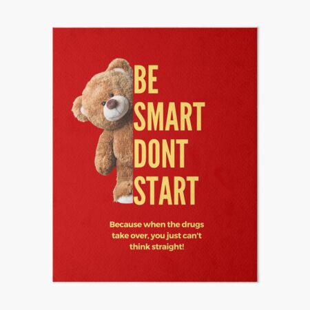 "Cocaine Bear Inspired Be Smart Don't Start Say NO to Drugs Prevent ...