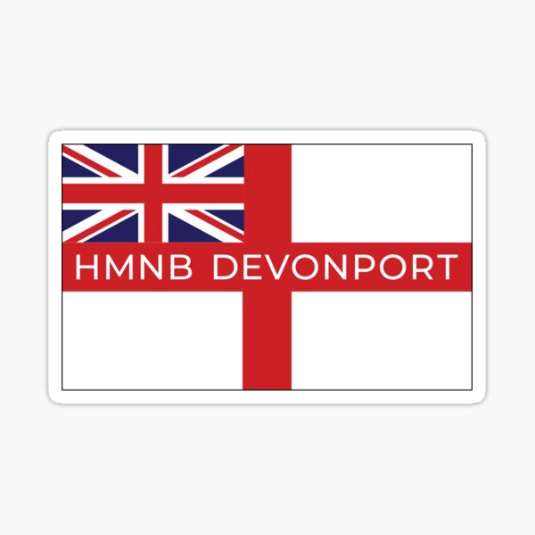 "HMNB Devonport On British White Ensign - British Navy Shore Base ...