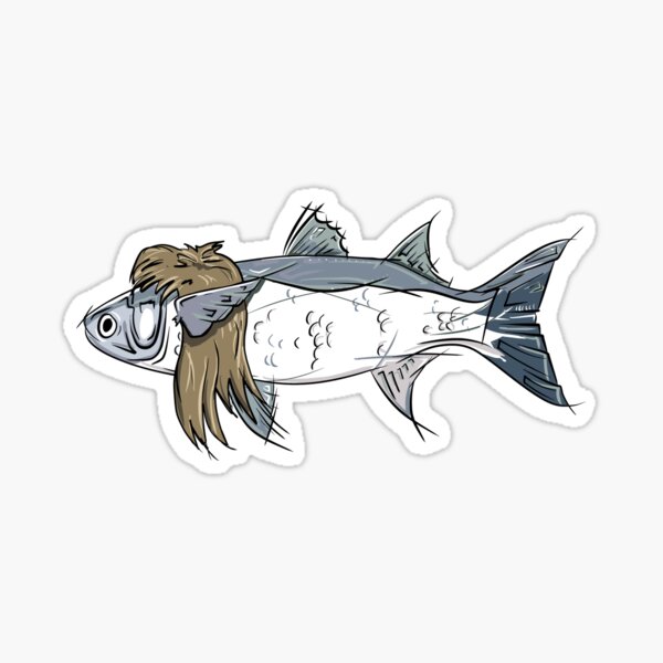 "Mullet " Sticker for Sale by Statepallets | Redbubble
