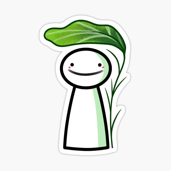 "Dream blob under a leaf" Sticker for Sale by Vixydraws | Redbubble