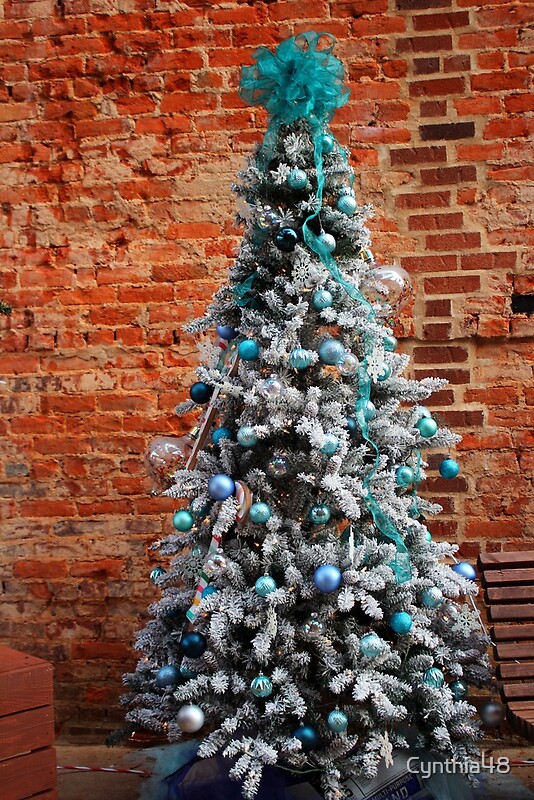 "Blue And Silver Tree" by Cynthia48 | Redbubble