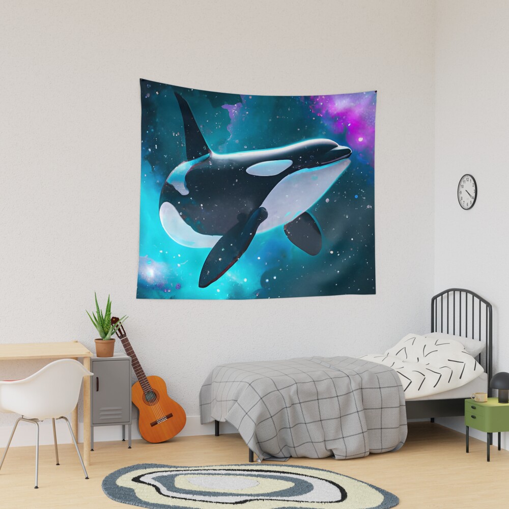 "An orca whale swimming through space, Ai Generated Art " Art Board ...