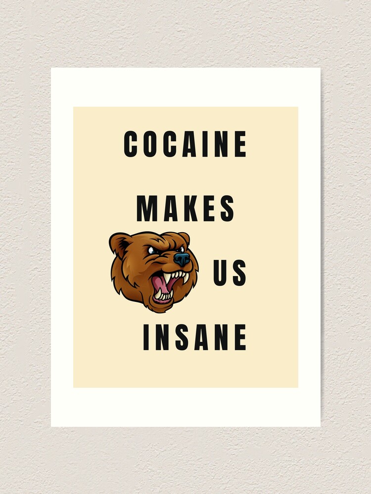 Lámina artística «La cocaína inspirada en el oso de la cocaína nos ...