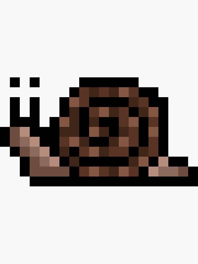 "Pixel Snail" Sticker for Sale by LoL-Gamer | Redbubble