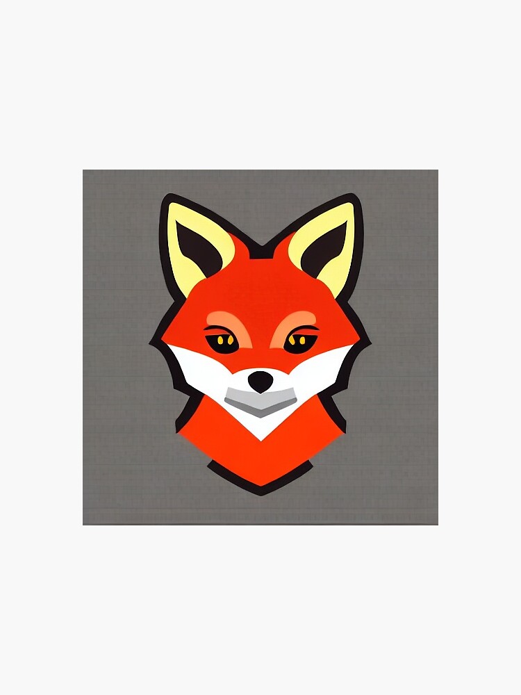 "red fox face" Sticker for Sale by biuevenom | Redbubble