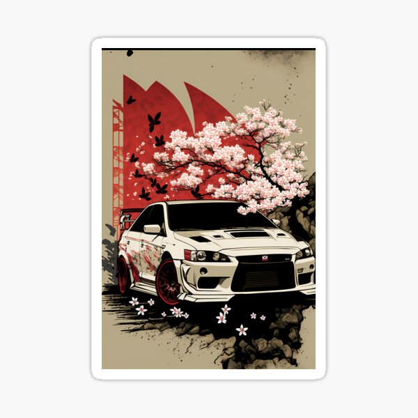 "JDM Zen - Mitsubishi Lancer EVO" Sticker for Sale by rykker | Redbubble
