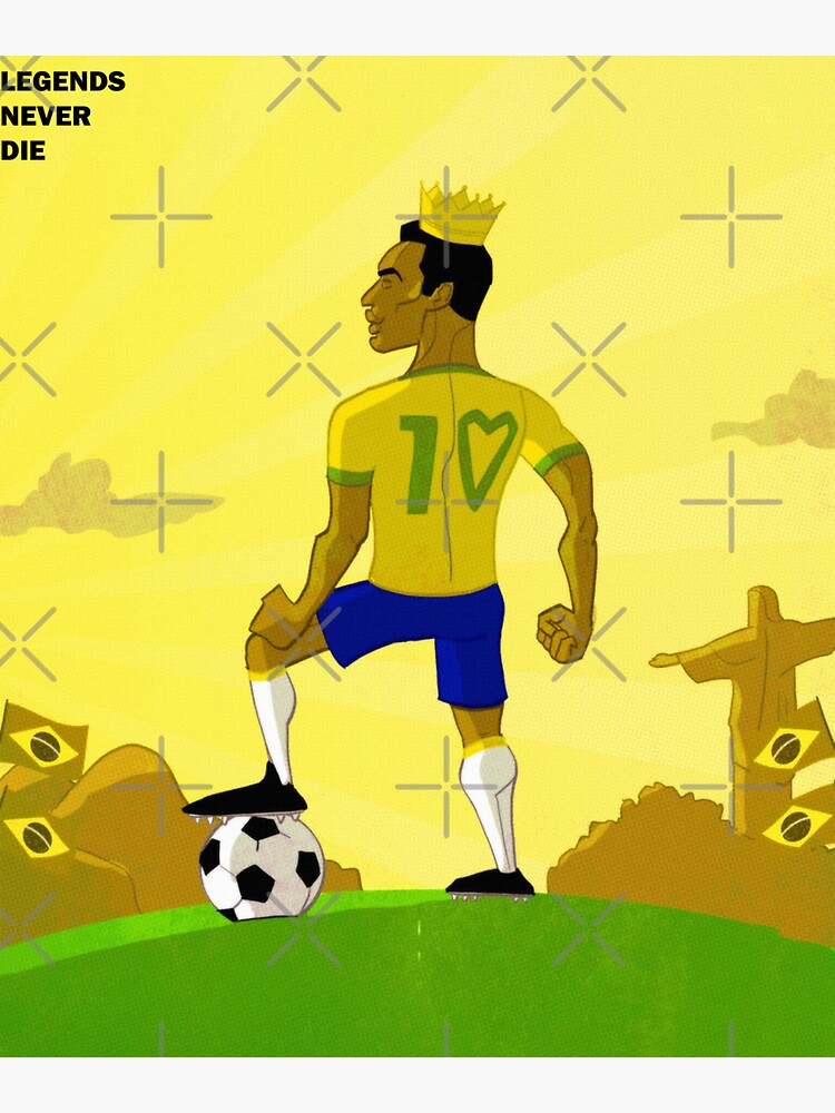 "Pele RIP LEGEND 2023 KING" Sticker for Sale by ZexaShop | Redbubble