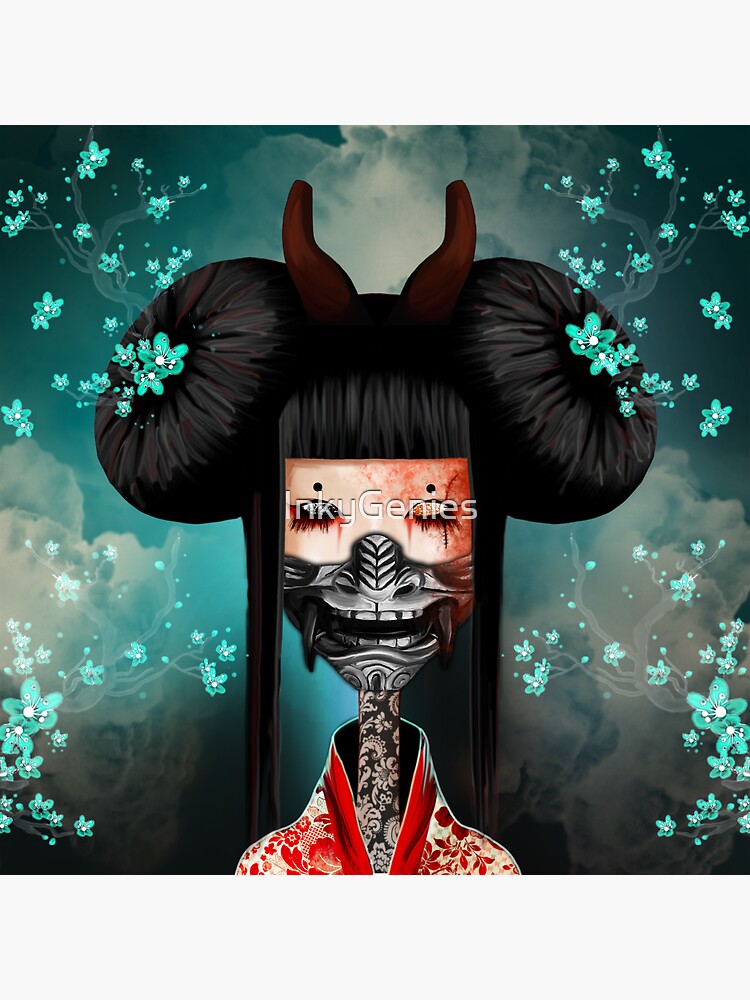 "Tomoe Gozen, Geisha Samurai Warrior, Sakura Cherry Blossom, Demon ...