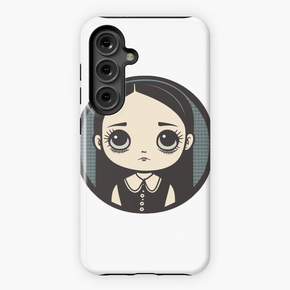 "Cute Wednesday Addams Cartoon Sticker" Sticker for Sale by ...