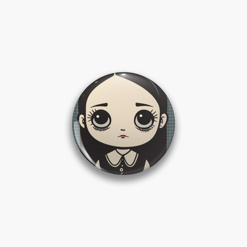 "Cute Wednesday Addams Cartoon Sticker" Sticker for Sale by ...