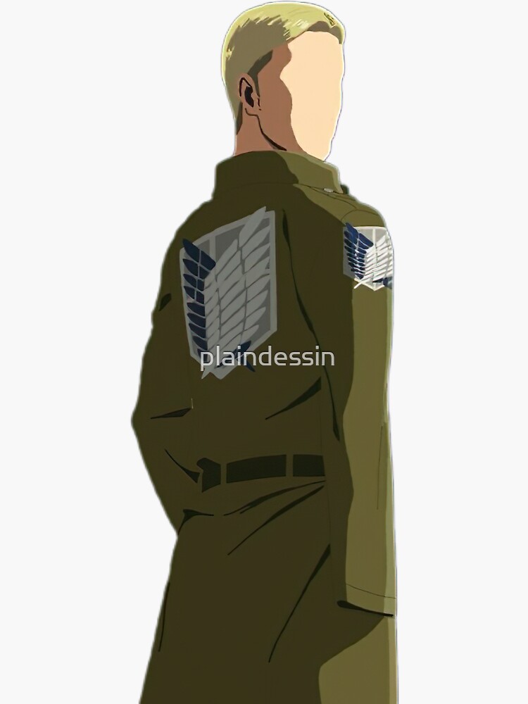 "Erwin Smith Minimalist Design" Sticker for Sale by plaindessin | Redbubble