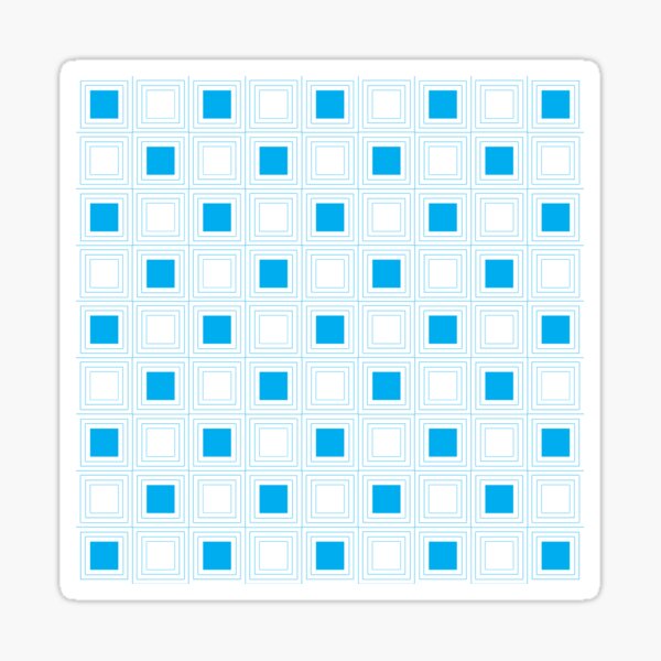 "Box Within Box Pattern no. 51" Sticker for Sale by NeilFeigeles ...