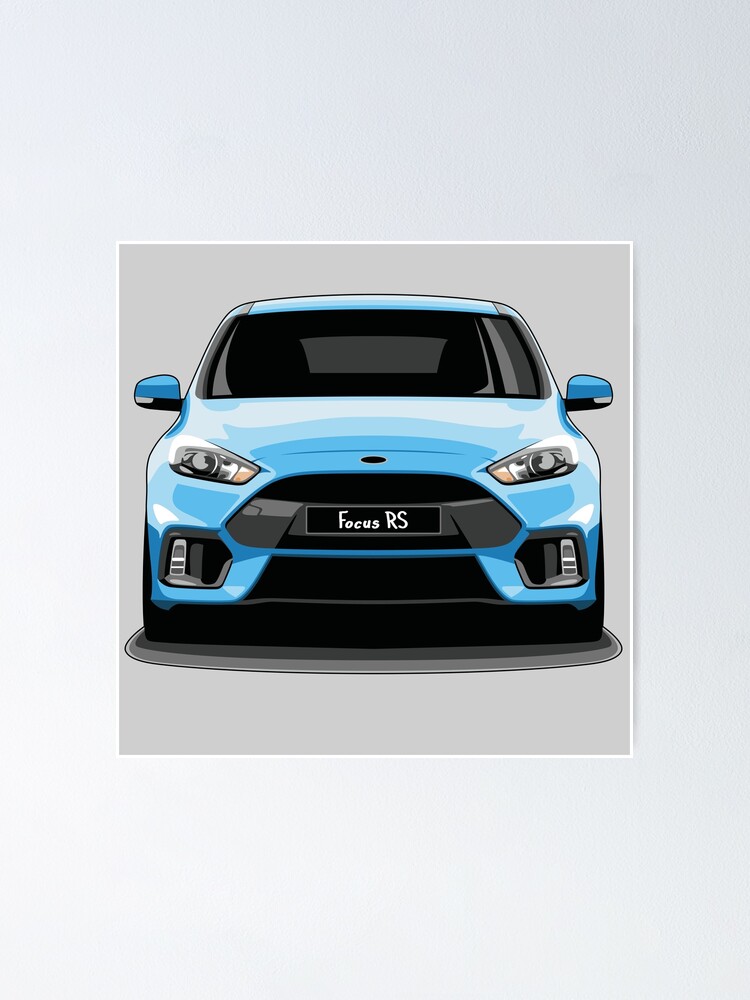 "Focus RS mk3 - vector drawing" Poster for Sale by yohannlp | Redbubble