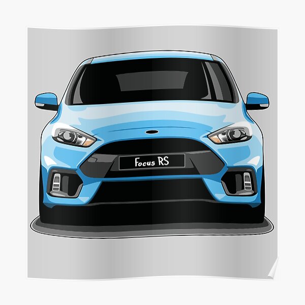 "Focus RS mk3 - vector drawing" Poster for Sale by yohannlp | Redbubble