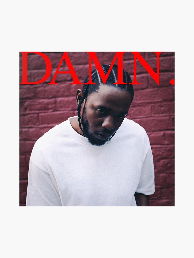 "Kendrick Lamar Damn Album Cover" Sticker for Sale by LinaLacost ...