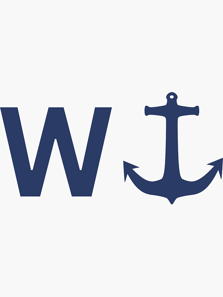 "W Anchor" Sticker for Sale by Ovexo | Redbubble