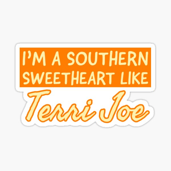 "Terri Joe Merch" Sticker for Sale by maceracer | Redbubble