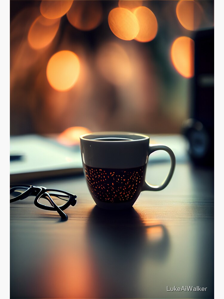 "The Office Ritual - Bokeh Style Coffee " Sticker for Sale by ...