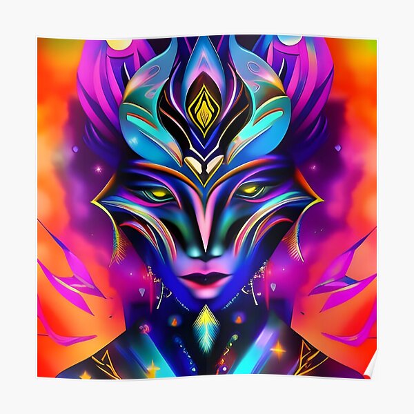 "Transdimensional Elf (13) - Trippy Psychedelic Art" Poster for Sale by ...