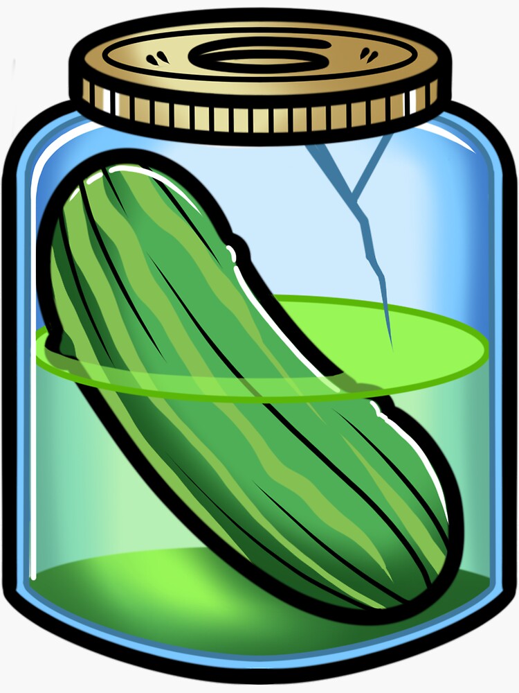 "Pickle jar" Sticker for Sale by s1xhundr3d | Redbubble