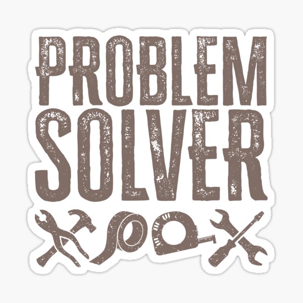 "Problem Solver: Engineer Tools - gray" Sticker for Sale by Reconocer ...
